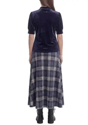 AREA STARS Hailey Velvet Mock Neck Top