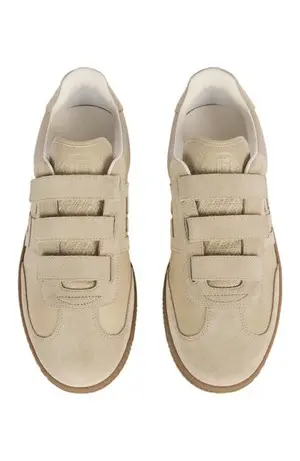 Balmain Swan Trainers In Smooth Leather And Suede
