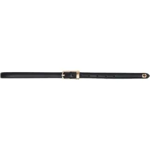 Maje Slim Leather Belt - Black