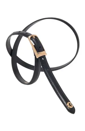 Maje Slim Leather Belt