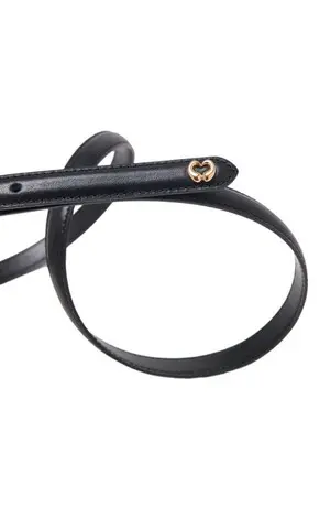 Maje Slim Leather Belt