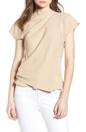 Topshop Origami Top - Cream