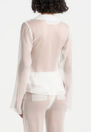 Manière De Voir Sheer Shirt With Clasp