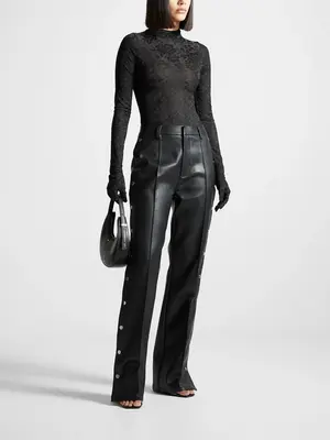 Manière De Voir Ivy Jacquard Bodysuit With Gloves