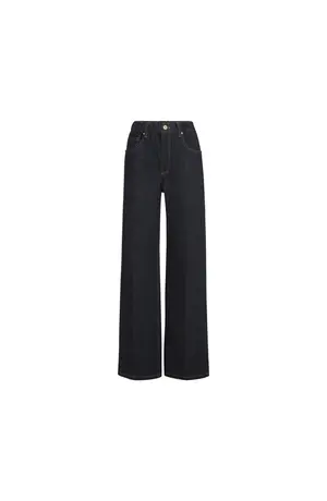 Brunello Cucinelli Contemporary Monili Embellished Denim Trousers - Dark Denim