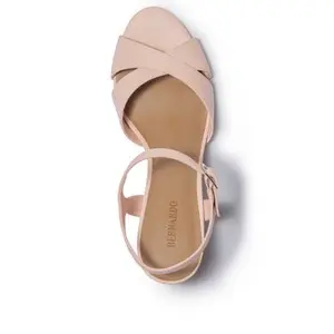 Bernardo Ginni Mid Heel Sandal - Cipria