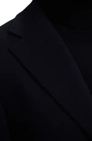 Bugatchi Two Button Wool Blend Blazer - Black