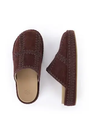 THE SAK Bryn Slip On Clog - Mahogany Patch
