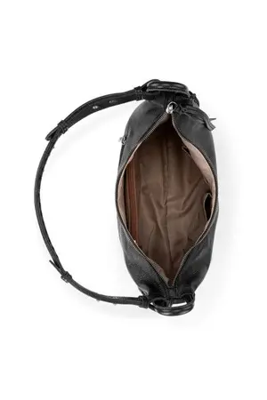 THE SAK Los Feliz Bucket Hobo Leather Bag - Black