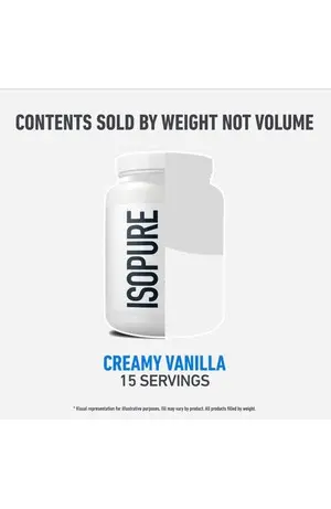 ISOPURE Zero Carb 100% Pure Whey Isolate Protein Powder Creamy Vanilla
