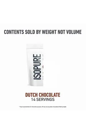 ISOPURE Low Carb 100% Whey Protein Isolate Powder Dutch Chocolate