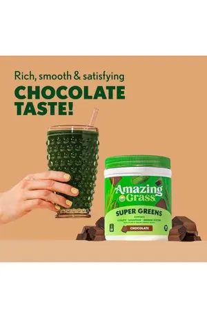 AMAZING GRASS Green Superfood Chocolate Powder Supplement