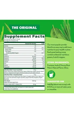 AMAZING GRASS Greens Blend Superfood Powder Original 1.76 Lb