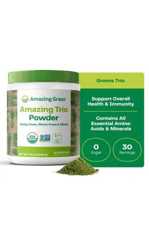AMAZING GRASS Greens Trio Organic Superfood Powder Supplement - None