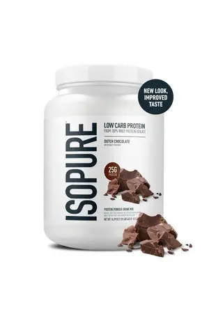 ISOPURE Low Carb Pure Whey Isolate Protein Powder Dutch Chocolate - None