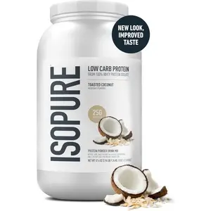 ISOPURE Low Carb Pure Whey Isolate Protein Powder Toasted Coconut