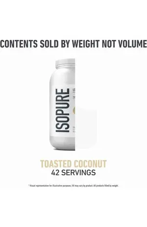 ISOPURE Low Carb Pure Whey Isolate Protein Powder Toasted Coconut