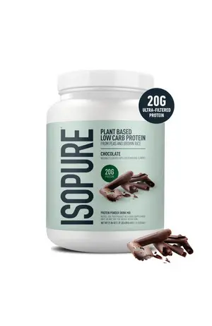 ISOPURE Plant-based Pea Brown Rice Protein Powder Chocolate