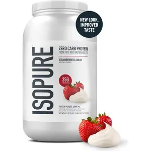 ISOPURE Zero Carb High Protein Powder Strawberries And Cream