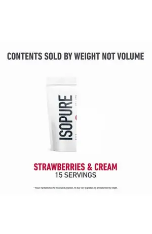 ISOPURE Zero Carb Strawberries And Cream Whey Protein Isolate Powder