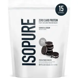 ISOPURE Zero Carb High Protein Whey Isolate Powder Cookies And Cream - None