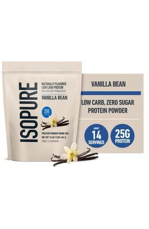 ISOPURE Low Carb Pure Whey Isolate Protein Powder Vanilla Bean