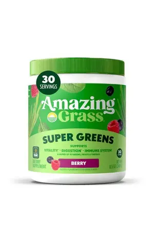 AMAZING GRASS Green Superfood Powder Berry Nutritious Supplement - None
