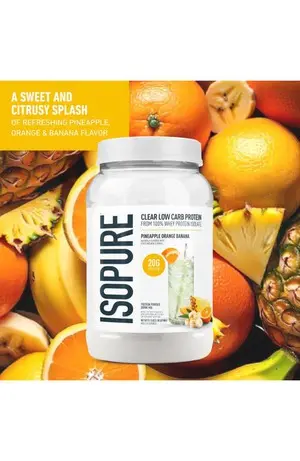 ISOPURE Infusions 100% Whey Protein Isolate Powder Pineapple Orange Banana