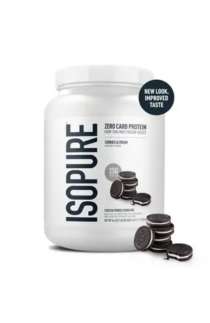 ISOPURE Zero Carb Pure Whey Isolate Protein Powder Cookies And Cream - None