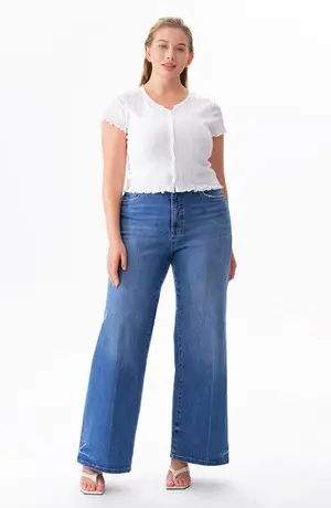 BAYEAS High Waist Wide Leg Jeans