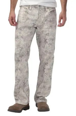 SILVER JEANS CO. Zac Distressed Relaxed Straight Leg Jeans