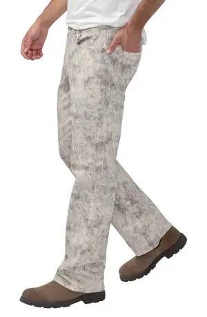 SILVER JEANS CO. Zac Distressed Relaxed Straight Leg Jeans
