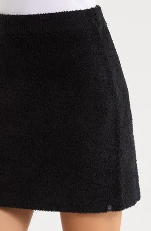 UGG Elzie Fuzzy Knit Miniskirt - Black