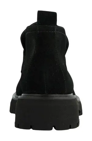 Paul Green Leather Ankle Bootie - Black Suede