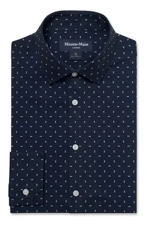 Mizzen+main Halyard Trim Fit Short Sleeve Performance Button-up Shirt