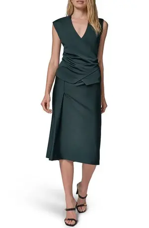 Donna Karan New York Sleeveless Surplice Top