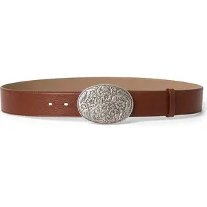B-low The Belt Carter Colt Leather Belt - Cognac Silver