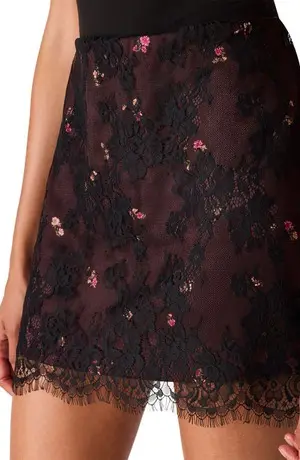 Steve Madden Janette Lace Miniskirt
