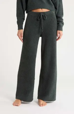 UGG Couria Straight Leg Ribbed Lounge Pants - Arugula
