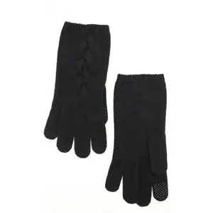 Portolano Cashmere Tech Gloves - Black