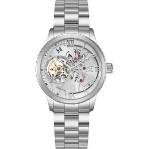 HERITOR AUTOMATIC August Semi-skeleton Automatic Watch - Silver-black