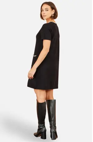 YUMI Embellished Detail Knitted Tunic Dress