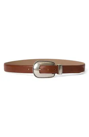 B-low The Belt Walker Colt Leather Belt - Cognac Silver