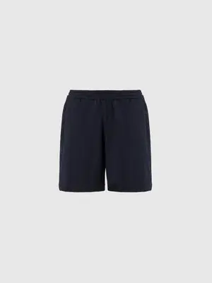 Missoni Cotton Fleece Shorts With Knit Inserts