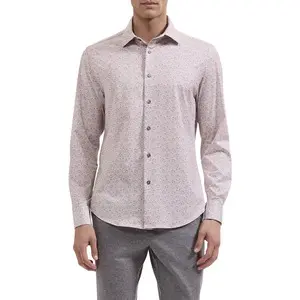 Bugatchi James Ooohcotton® Floral Button-up Shirt - Limestone