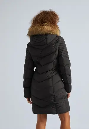 JACK1T Longline Quilted Puffer Coat