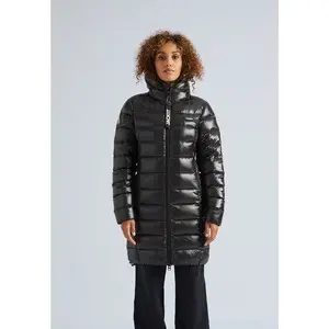 JACK1T Longline Puffer Coat - Black