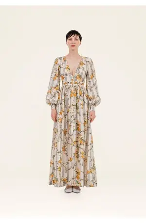 Agua Bendita Frambuesa Valle Maxi Dress
