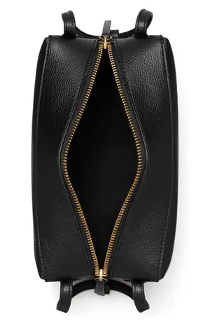 Tory Burch Perry Pebbled Leather Crossbody Bag - Black