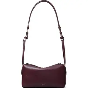 Tory Burch Tory Burch Perry Pebbled Leather Crossbody Bag Dark Carmine